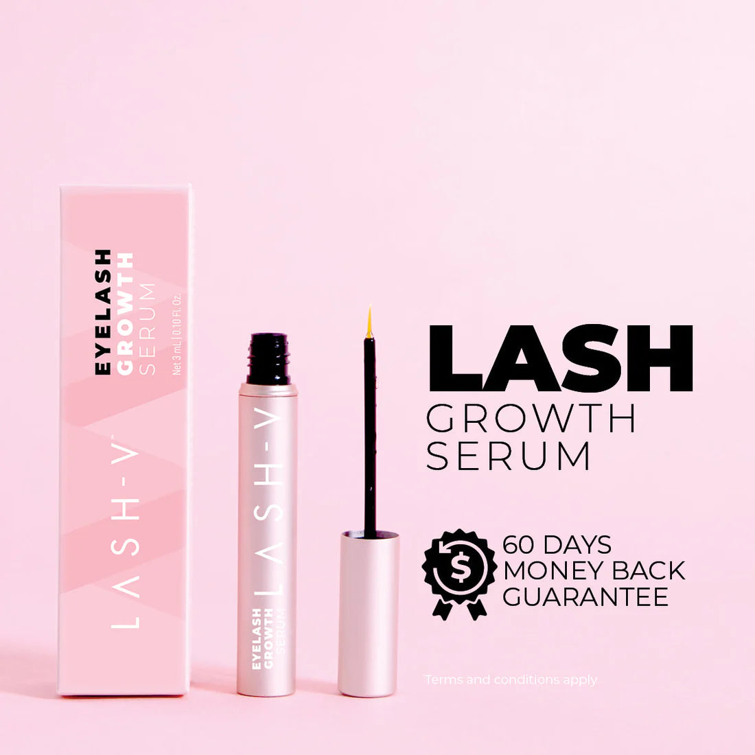 LASH V Eyelash growth serum | HUSH Beauty and SKIN